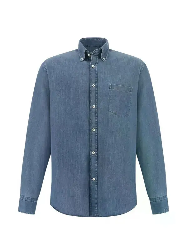 Paul & Shark Soffio Button-down Denim Shirt