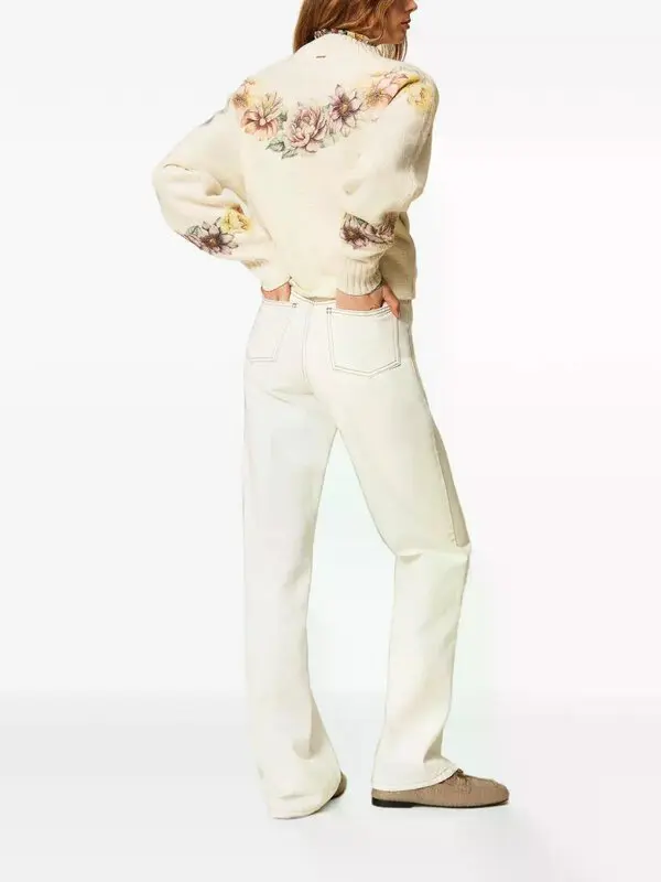 TWINSET Straight-leg Bull Denim Trousers