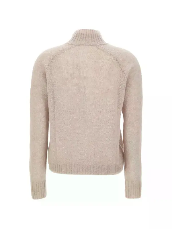GRAN SASSO Half-button High-neck Sweater - Neutrals