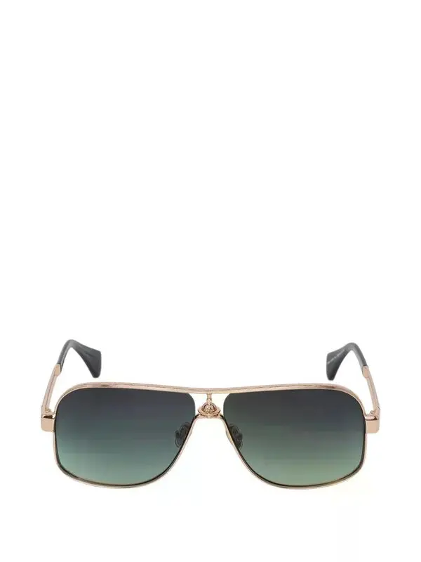VIVIENNE WESTWOOD Keith Pilot-frame Sunglasses - Gold