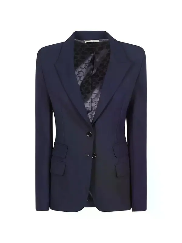Elisabetta Franchi Single-breasted Peaked-lapel Blazer - Blue