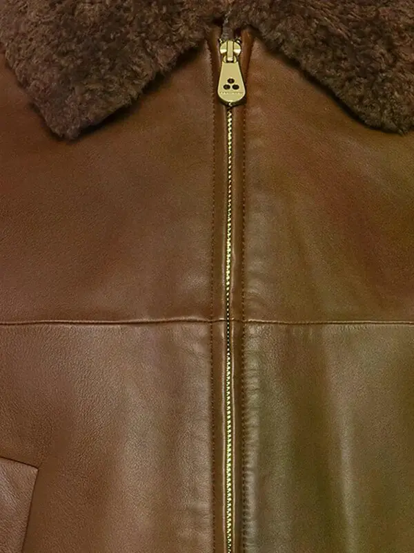 Peuterey Ruti Le Shearling-collar Leather Jacket