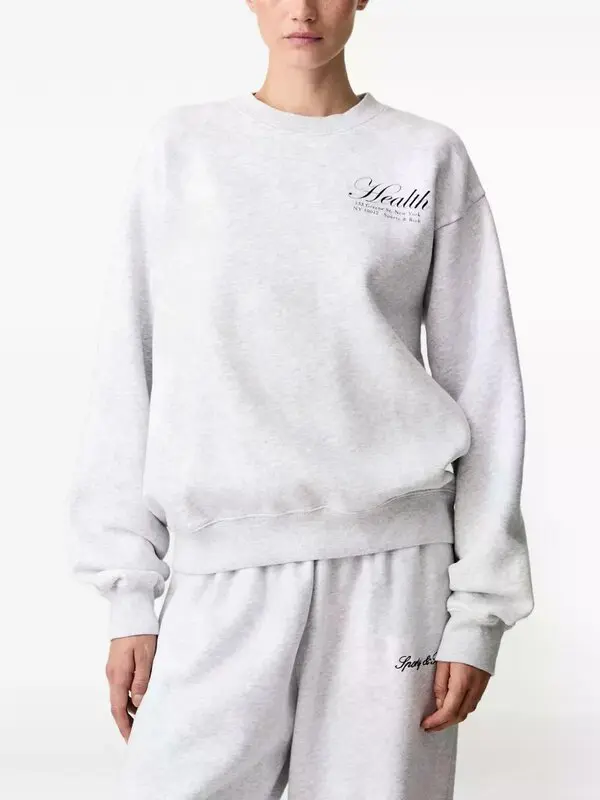 Sporty & Rich Ny Health Logo-print Sweatshirt