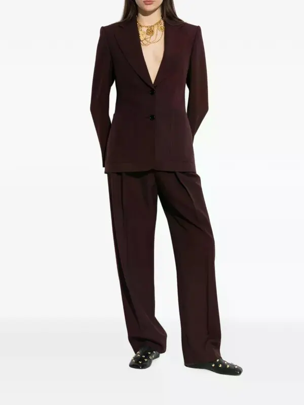 Chloé Shoulder-pad Long-sleeve Blazer