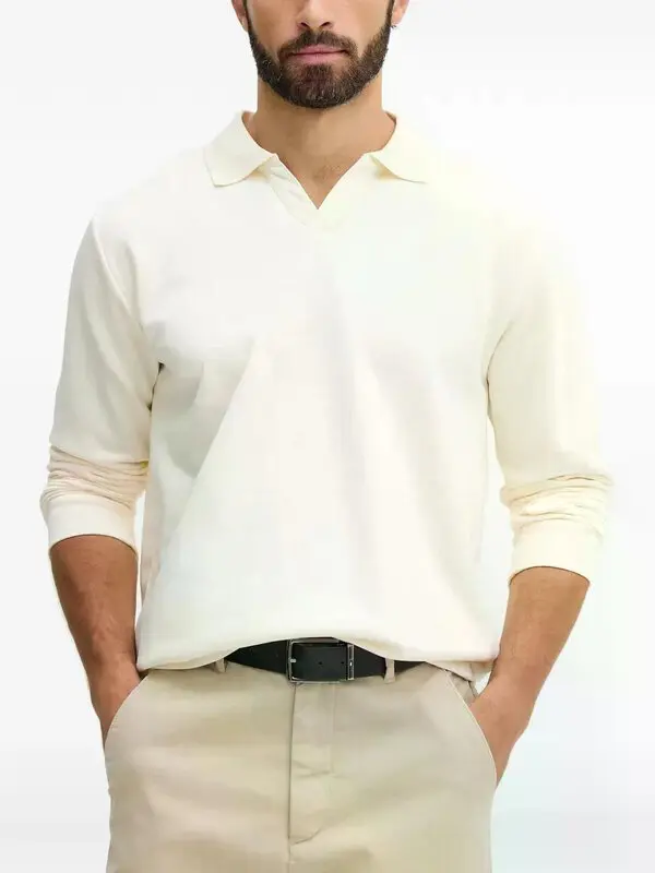 LINDBERGH Long-sleeve Polo-collar Sweatshirt