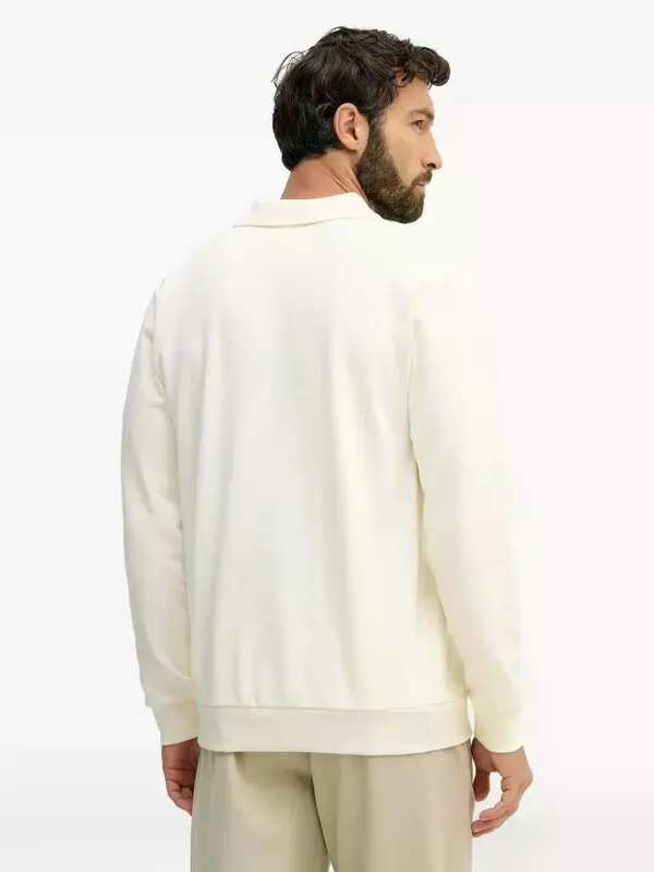 LINDBERGH Long-sleeve Polo-collar Sweatshirt