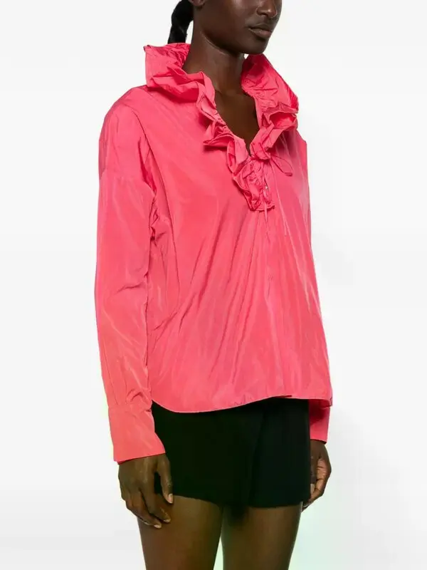 SUSANNE BOMMER Ruffled Tie-fastening Blouse