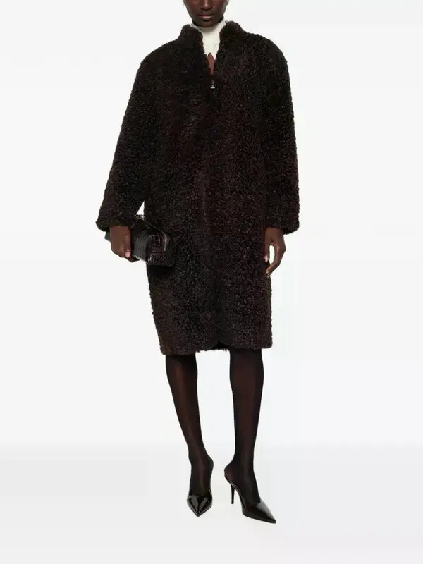 Apparis Jude Bouclette Coat - Brown