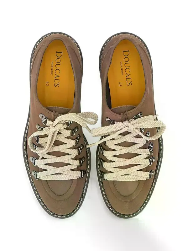 DOUCAL'S Suede Lug-sole Lace-up Derby Shoes