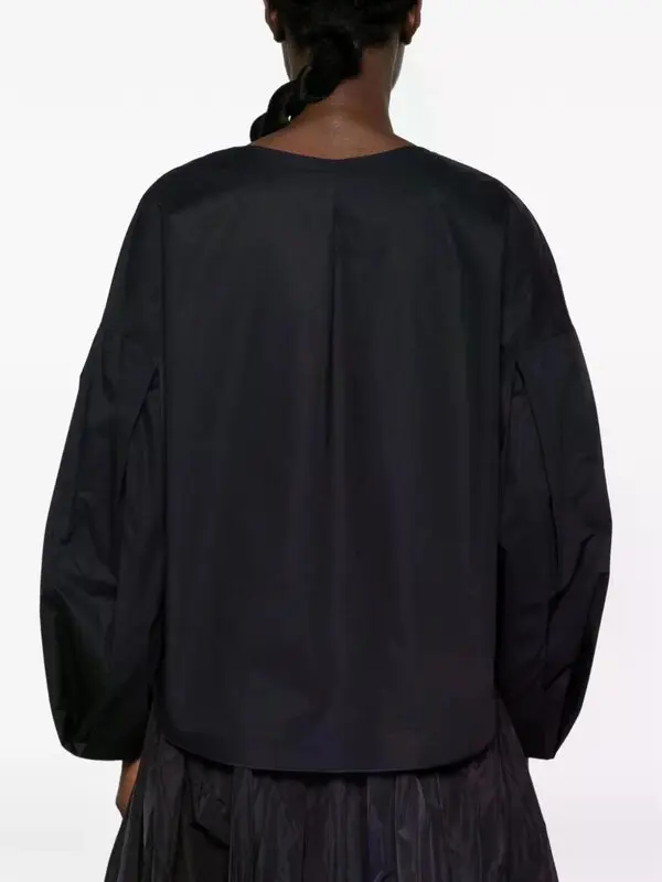 SUSANNE BOMMER Balloon-sleeve Boat-neck Top