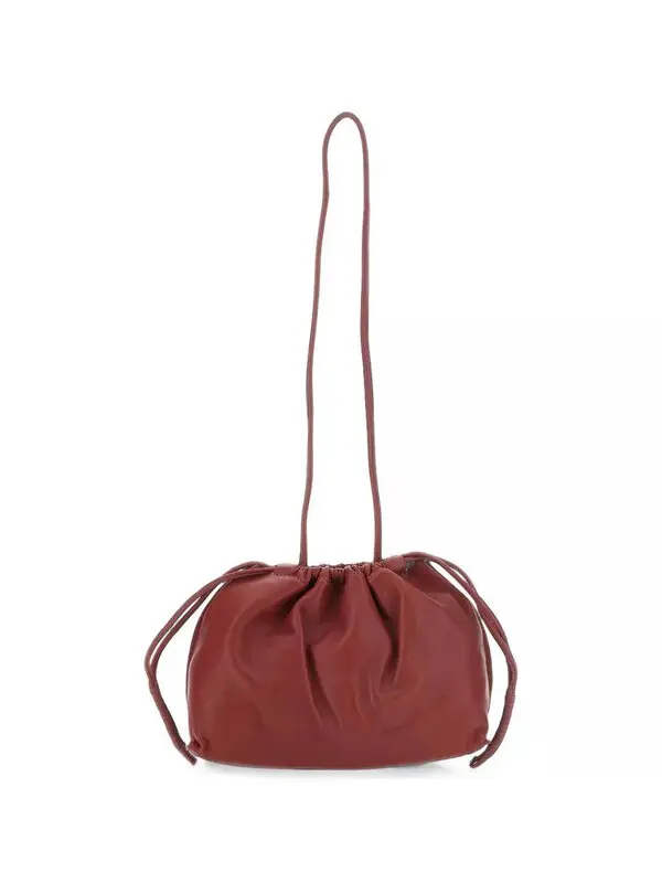 Soeur Suzette Drawstring Leather Shoulder Bag
