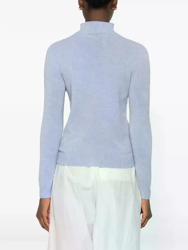 AROVESCIO High-neck Rib-trimmed Sweater