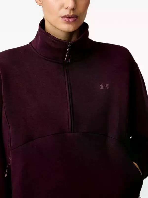 Under Armour Ua Unstoppable Quarter-zip Drawstring-hem Sweater