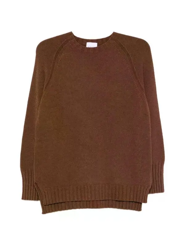 AROVESCIO Raglan-sleeve Ribbed-trim Sweater