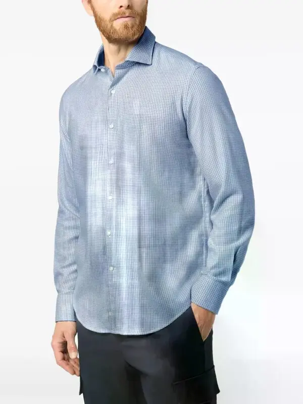 Paul & Shark X-soft Houndstooth-pattern Flannel Shirt
