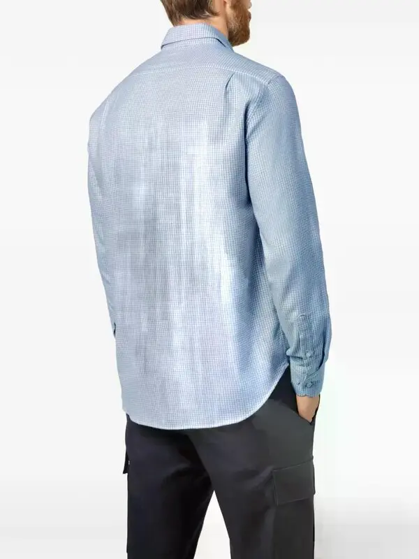 Paul & Shark X-soft Houndstooth-pattern Flannel Shirt