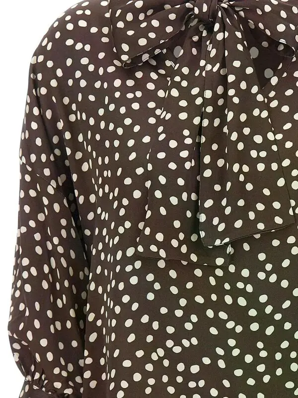 KAOS Polka-dot Pussy-bow Blouse