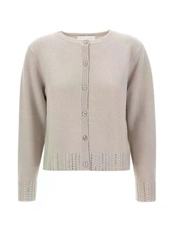 KAOS Rhinestone-embellished Wool Cardigan