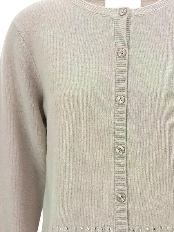 KAOS Rhinestone-embellished Wool Cardigan