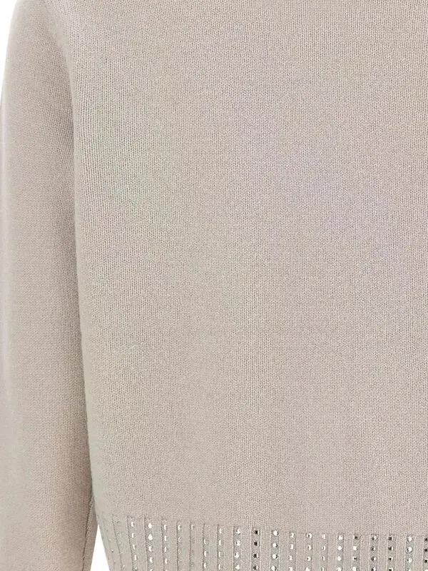 KAOS Rhinestone-embellished Wool Cardigan