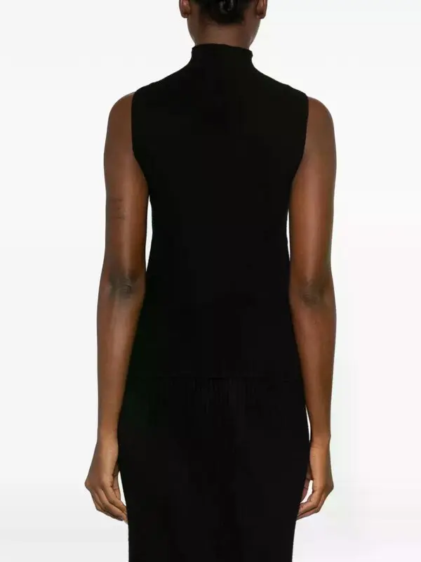AROVESCIO Ribbed-knit High-neck Sweater