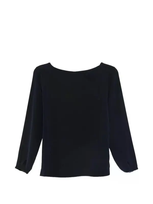 PRIVATE 0204 Boat-neck Long-sleeve Top