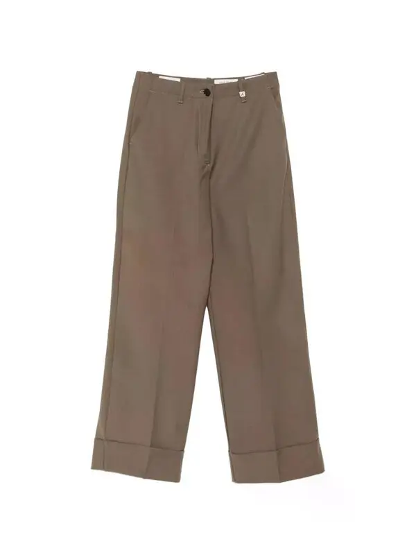 MY MYTHS Pressed-crease Turned-up Trousers