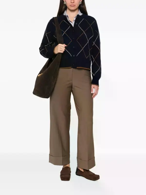 MY MYTHS Pressed-crease Turned-up Trousers