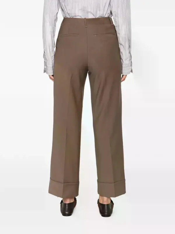 MY MYTHS Pressed-crease Turned-up Trousers
