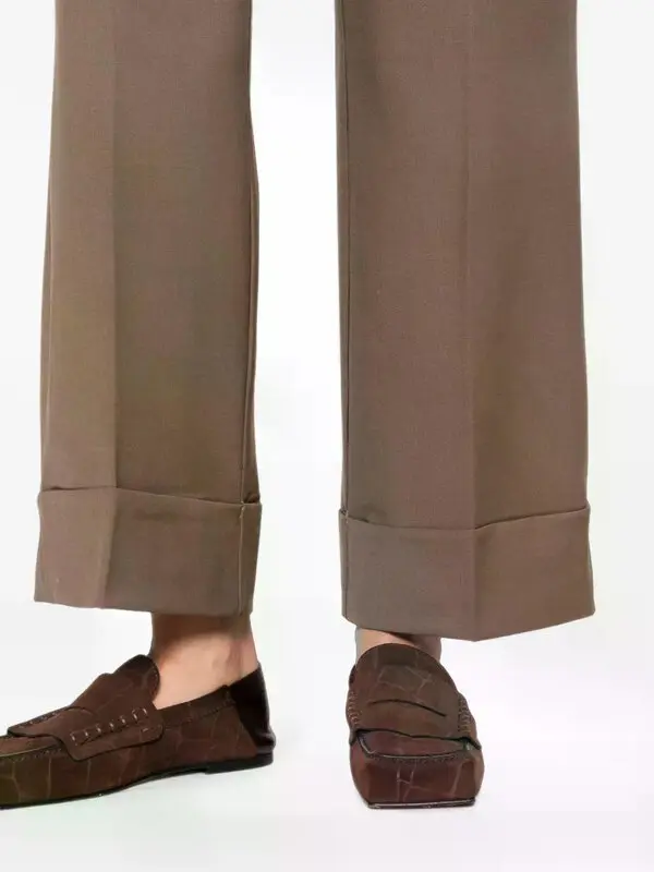 MY MYTHS Pressed-crease Turned-up Trousers