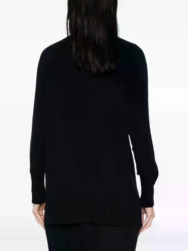 AROVESCIO Raglan-sleeve Ribbed-trim Sweater