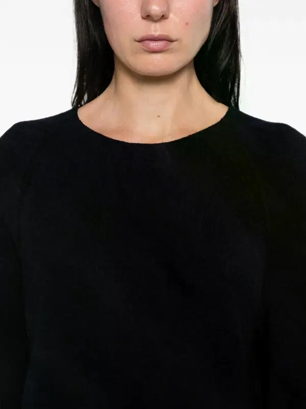 AROVESCIO Raglan-sleeve Ribbed-trim Sweater