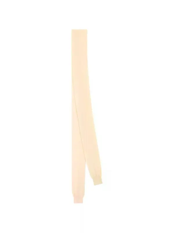Moschino Ribbed-cuff Scarf - Neutrals