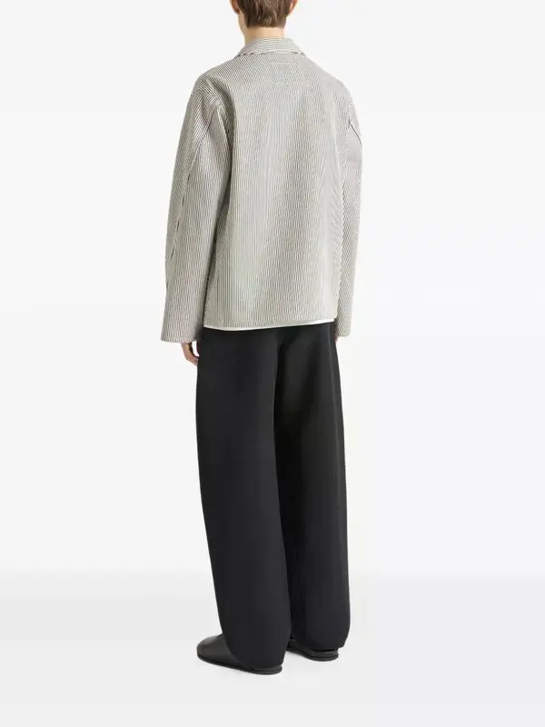 Givenchy Couture Seam Striped Jacket In Denim