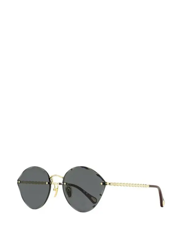 Chloé Rimless Round-frame Sunglasses - Grey