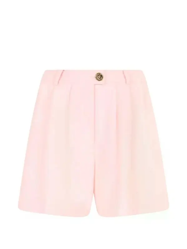 Moschino Pleated High-waisted Tailored Shorts