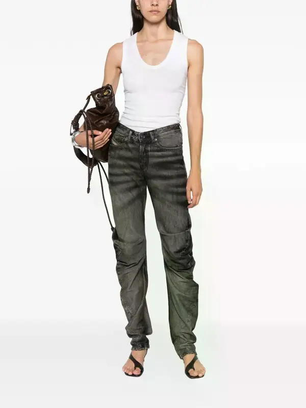 DIESEL® Faded-effect Panelled Jeans