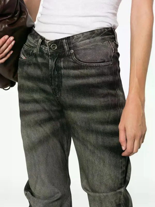 DIESEL® Faded-effect Panelled Jeans