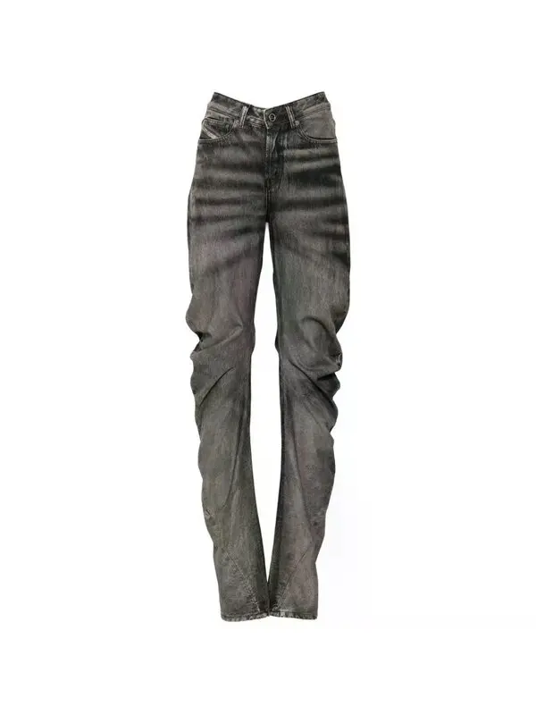 DIESEL® Faded-effect Panelled Jeans