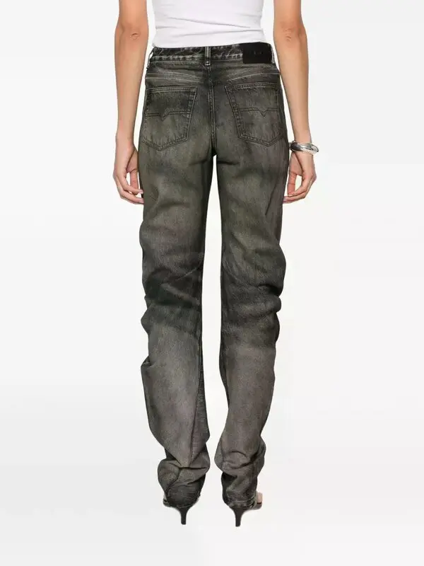 DIESEL® Faded-effect Panelled Jeans