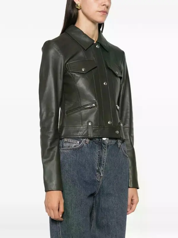 IRO PARIS Panelled Leather Jacket