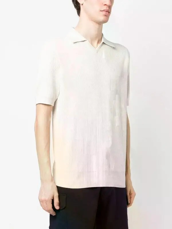 Brunello Cucinelli Ribbed Knit Polo Shirt