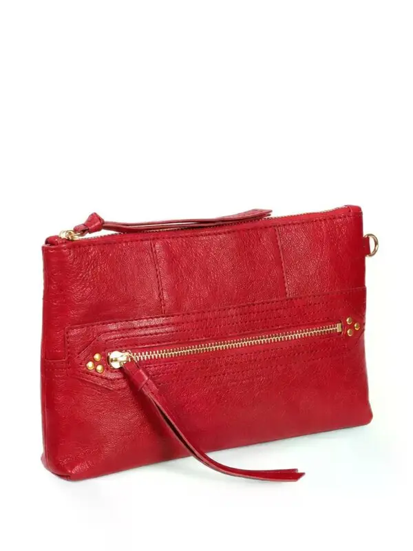 Jérôme Dreyfuss Lucky Leather Clutch Bag - Red