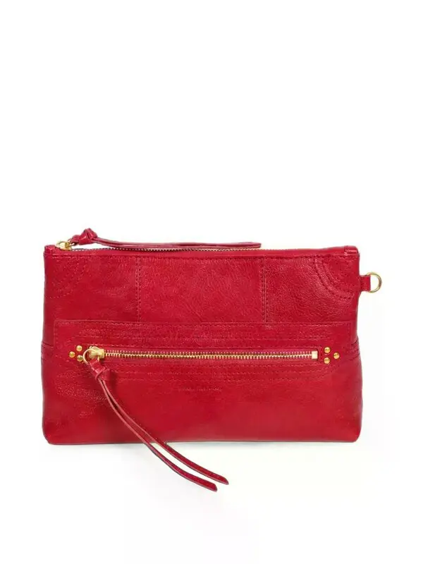 Jérôme Dreyfuss Lucky Leather Clutch Bag - Red