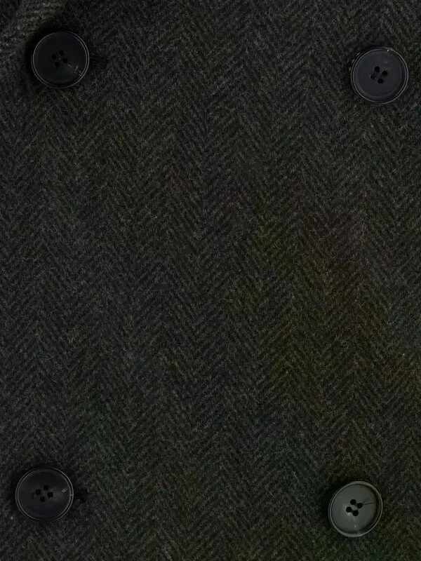 TONYWACK Double-breasted Herringbone Coat