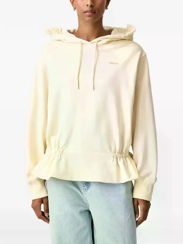 Stine Goya Ruffled Drawstring Hoodie