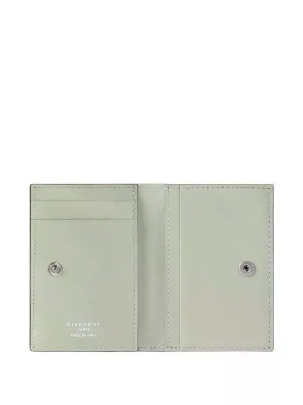 Givenchy Antigona Stamped Bicolor Flap Card Holder In Leather