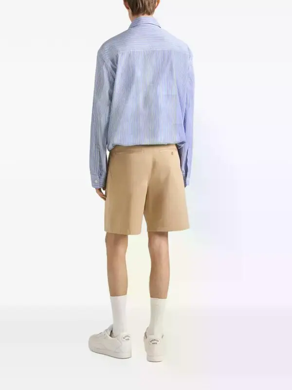Givenchy Couture Seam Striped Blouson In Cotton - Blue