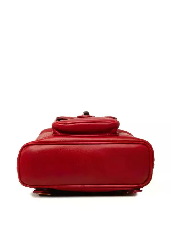 Gucci 20th Century Calfskin Bamboo Drawstring Backpack