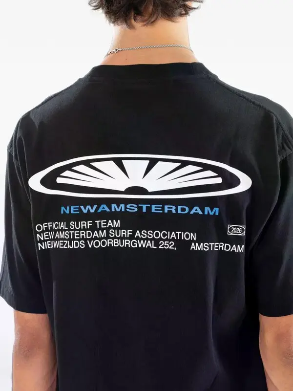 NEW AMSTERDAM SURF ASSOCIATION Sharper Logo-print T-shirt